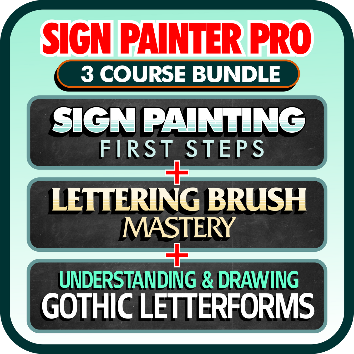 SIGN PAINTER PRO 3 Course Bundle – John King Letter Art