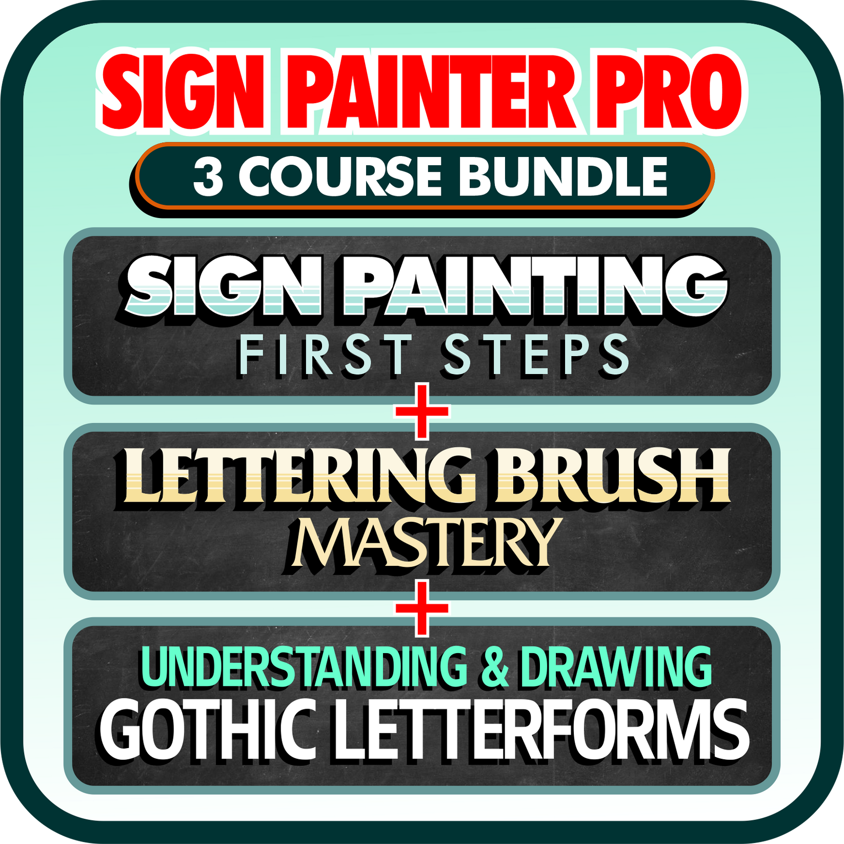 SIGN PAINTER PRO 3 Course Bundle – John King Letter Art
